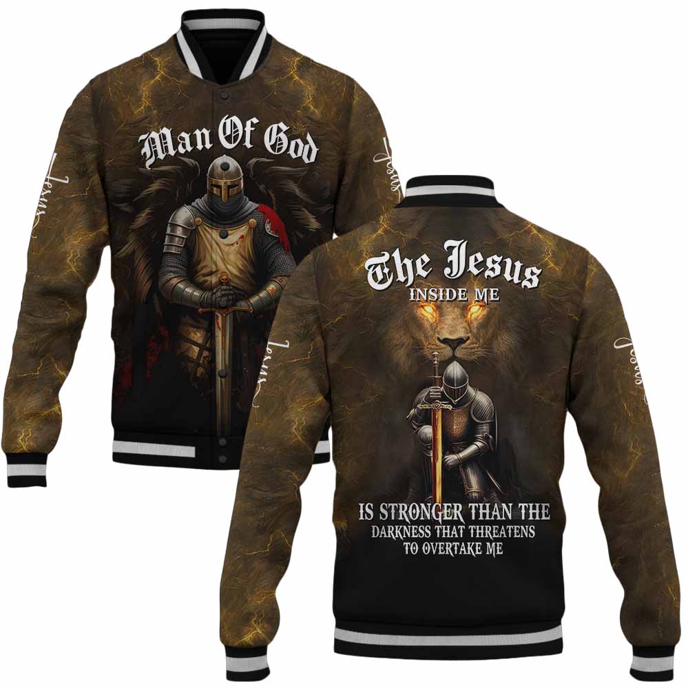 "Lionheart" Baseball Jacket – Thefaithluxe