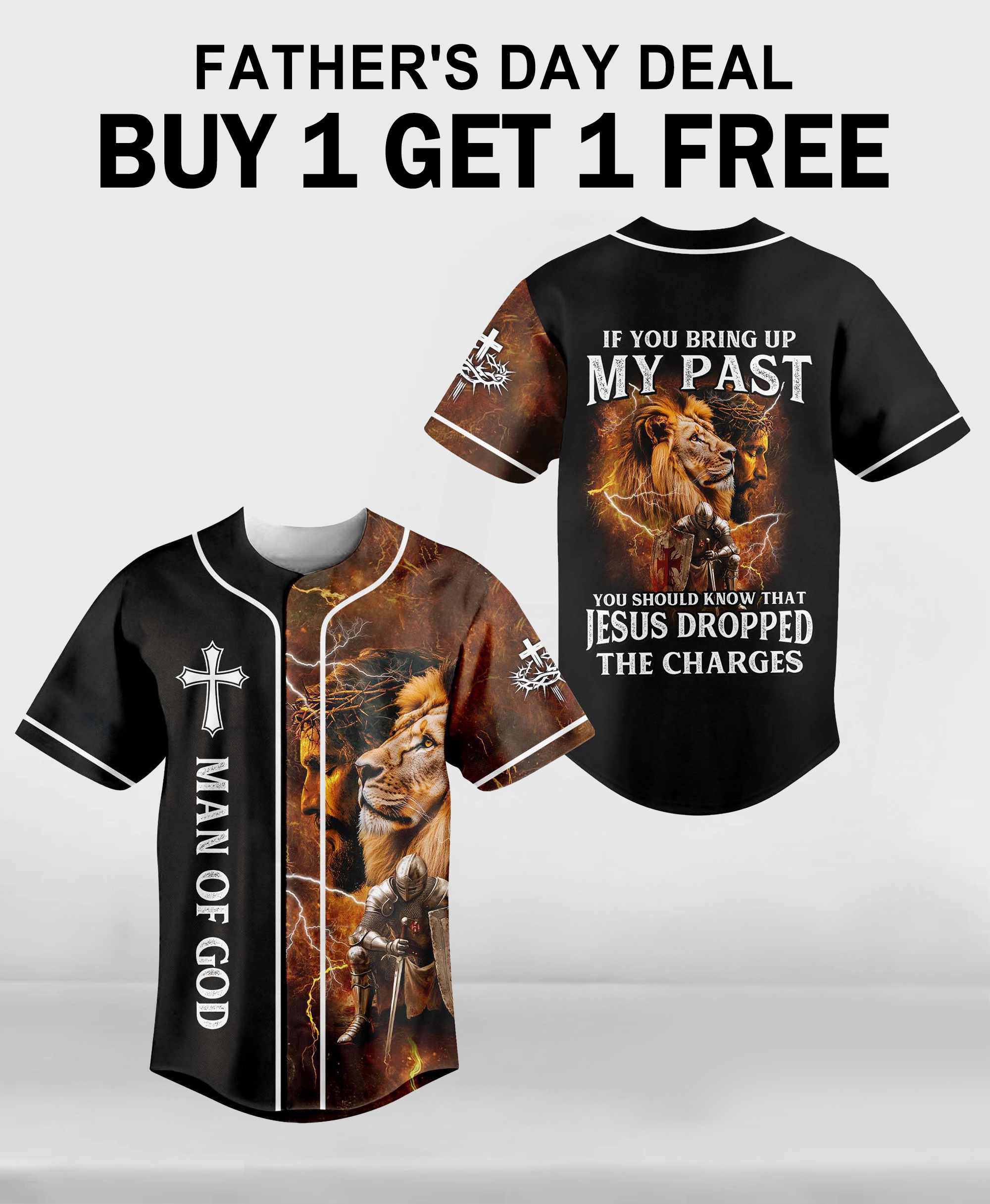 Jesus Dropped The Charges Baseball Jersey 2 – Thefaithluxe
