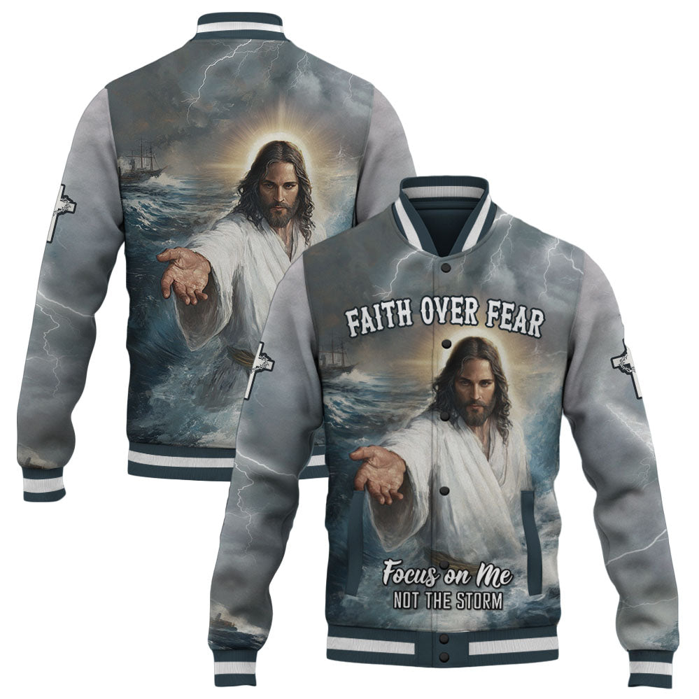 Focus on me not the Storm Baseball Jacket – Thefaithluxe